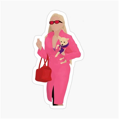 Elle Woods Legally Blonde Sticker By Stickerdesigns Company Parede De