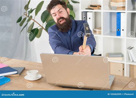 Lagging System Hate Office Routine Man Bearded Crush Computer Software License Agreement