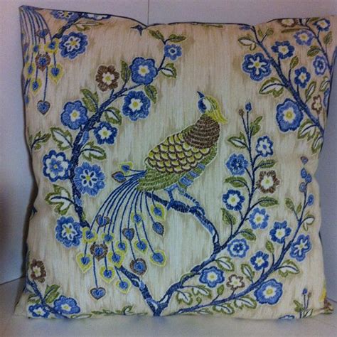 Iman Magic Garden Peacock Handmade Pillow Cover Bird Throw Pillow