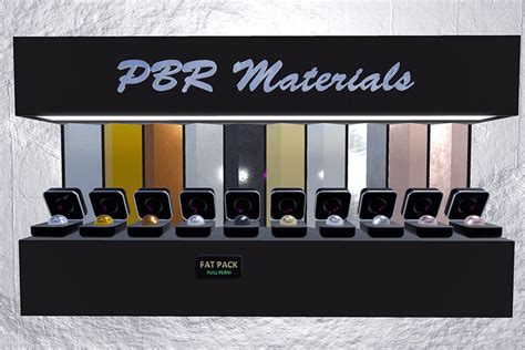 Second Life Marketplace Pbr Shop Metal Material 2k 2048x2048 Collection Full Perm