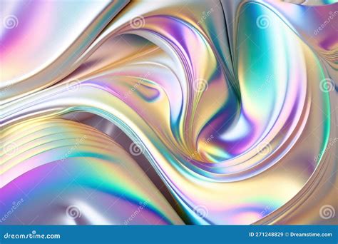 Trendy Iridescent Holographic Background Stock Image 223093975