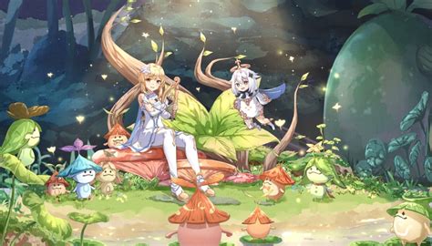 Lumine Paimon And Aranara Genshin Impact Drawn By Chahei Danbooru