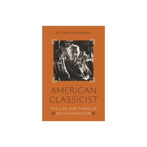 An Orange Book Cover With The Title American Classist Written In Black