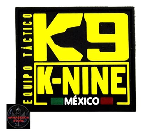 parche k9 k 9 knine militar policia tactico perro bw binomio meses