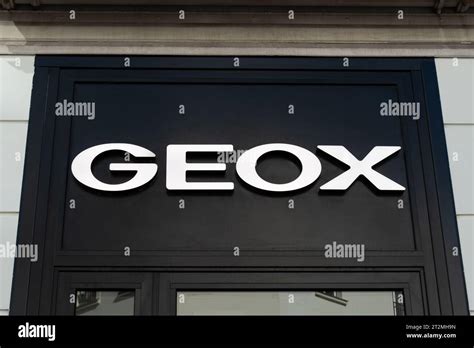 Sign And Logo Of A Geox Store Geox Is An Italian Footwear And Ready To