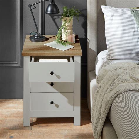Bampton Grey Chest Of 3 Drawers Set Of 2 Laura James