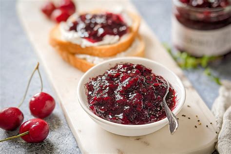 Easy Chia Cherry Jam Recipe With 3 Ingredients