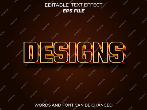 Premium Vector | Designs orbit text effect font editable typography 3d text vector template