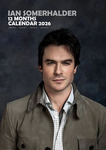 Calendario Ian Somerhalder 2026 Eur 1494 Picclick It