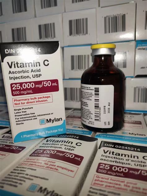 Supply Ascorbic Acid Vitamin C IV Injection For Skin Whitening