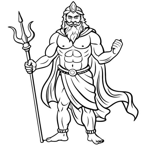 The Perfect Black And White Poseidon In All Its Fulllength Glory In A