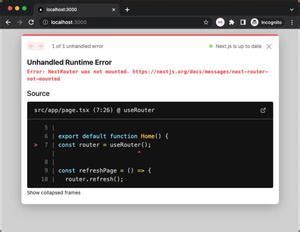 How To Fix Error Nextrouter Was Not Mounted Geeksforgeeks