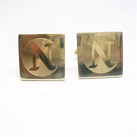 Initial Cufflinks Etsy