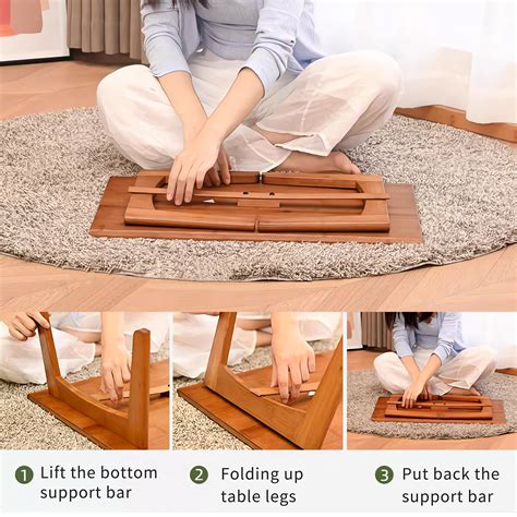 Mua Foldable Bamboo Small Table Folding Coffee Table Bedside Computer