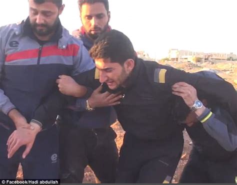 Father Of Twins Who Died In Gas Attack Denounces Assad Daily Mail Online