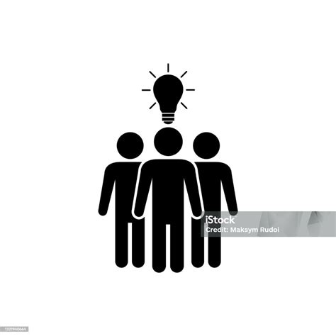 Ikon Ide Logo Bola Lampu Terisolasi Pada Latar Belakang Putih Ilustrasi