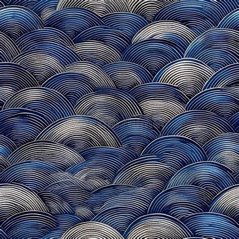 Seamless Japanese Kimono Fabrics Texture Japanese Fashion Design Wave