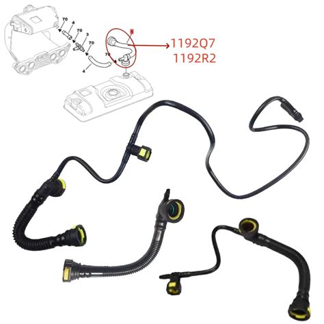 1192q7 1192r2 For New Crankcase Breather Pipe For Peugeot 206 207 307 1 1 I Tu1jp 1 4i 75