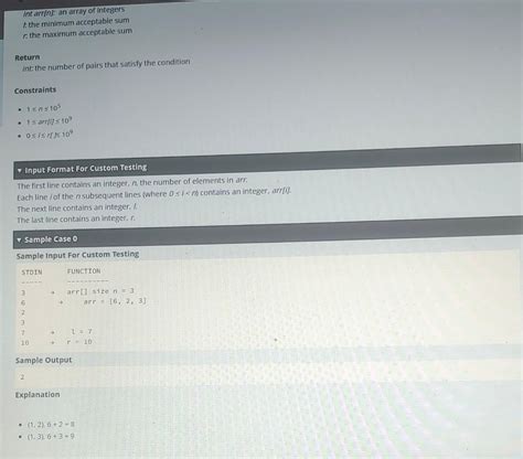 Solved Given An Array Arr Of N Integers And Two Integers