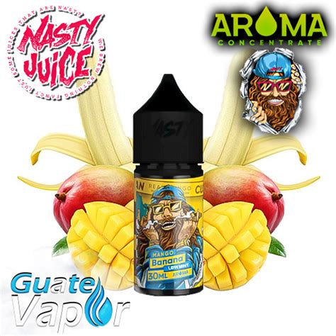 Mango Banana Nasty Juice Flavour Concentrate 30ml Guatevapor
