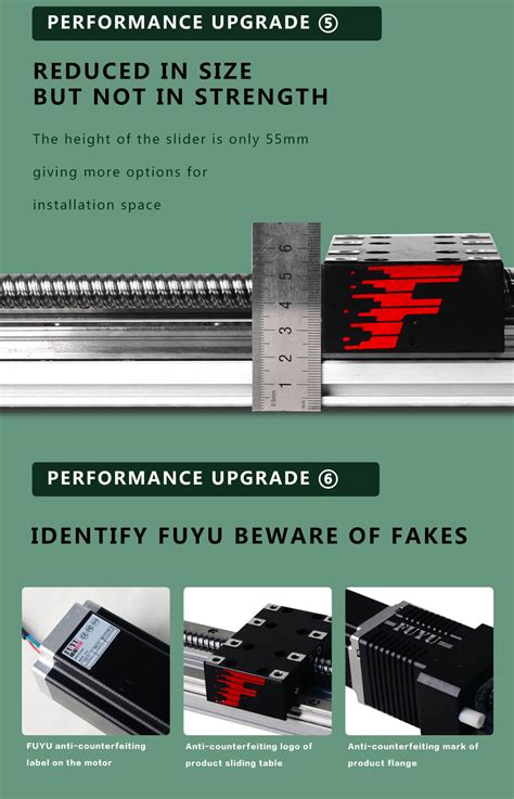 Double Rails Support Flip Load Optional Servo Motor Ball Screw Linear Guide Fuyu Technology Co