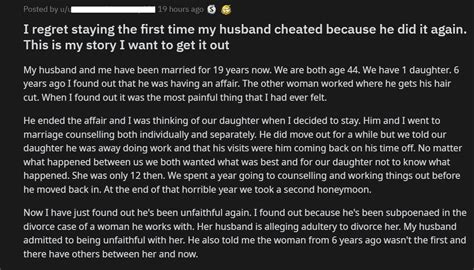 I Regret Staying The First Time My Husband Cheated Because He Did It