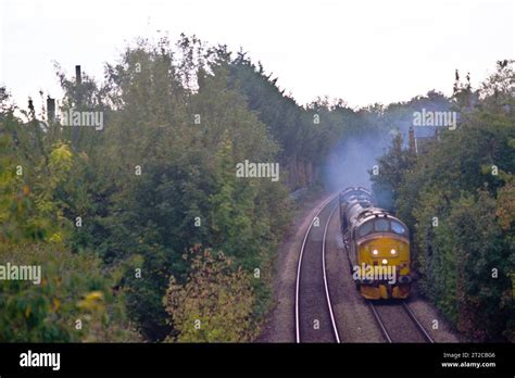 Class 37419 On Rail Head Treatment Train At Crichton Road Bridge York
