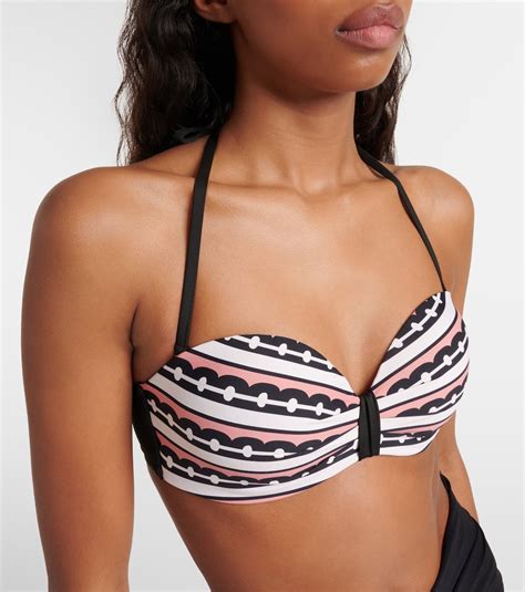 Alaska Printed Bikini Top In Multicoloured Max Mara Mytheresa