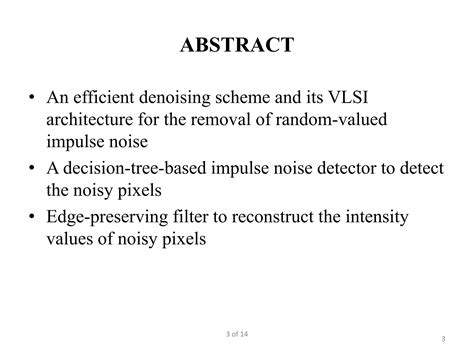 An Efficient Denoising Architecture For Removing Impulse Noise Ppt