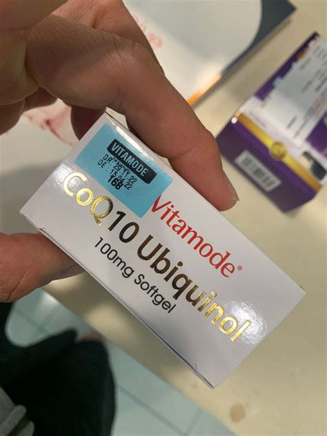 Vitamode CoQ10 Ubiquinol 100mg Softgel Reduced Form Coenzyme Q10 100mg Health Nutrition