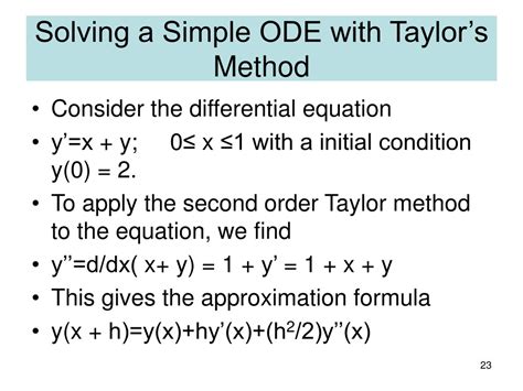 Ppt Numerical Methods For Ode With Matlab Solutions And Techniques