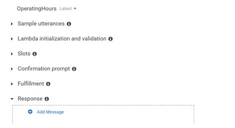 Creating A Chatbot Using Amazon Lex Service Day One Initial Bot