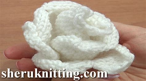 Knit Rose Flower Pattern Tutorial 13 Free Flower Knitting Patterns