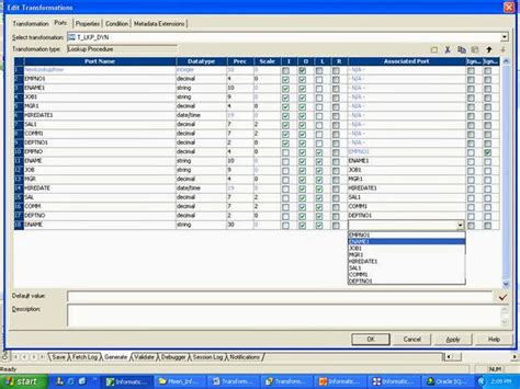 DYNAMIC LOOKUP WITH UPDATE STRATEGY IN INFORMATICA