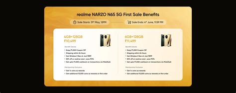 Realme Narzo N65 5g First Sale On 31st May 12pm Realme Event India