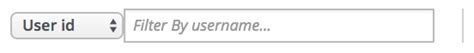 users page typos on the filter and extra vertical bar · issue 545