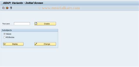 KM3V SAP Tcode Select Variants For Business Processes Transaction Code