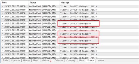 When A Position Hits The Stop Loss Why Is The Magic Number Removed In