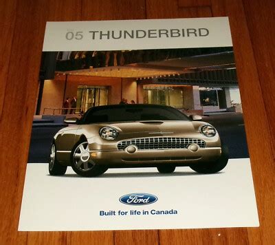 Original 2005 Ford Thunderbird 50th Anniversary Sales Brochure Catalog