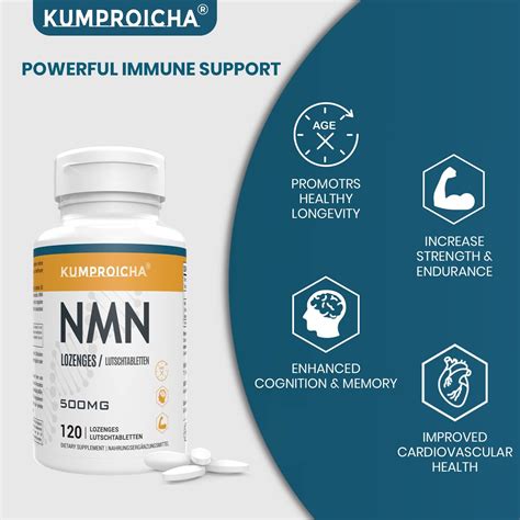 NMN Sublingual Lozenges 500mg 120 Fast Acting Tablets Egypt Vitamins