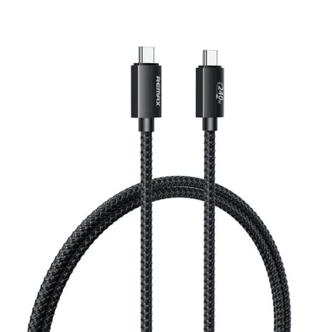Remax Rc C035 듀얼 Usb C Type C Usb20 240w 고속 충전 데이터 케이블 길이 1m