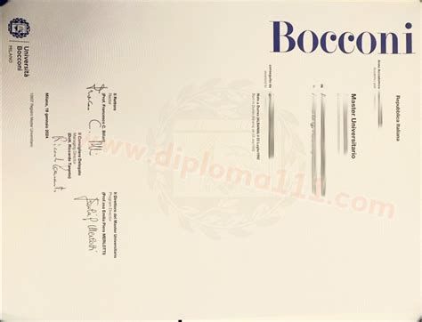 意大利私立文凭办理选项：博科尼大学毕业证案例