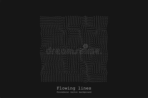Abstract Line Matrix Pattern Noise Flow Dynamic Stock Vector Illustration Of Movement