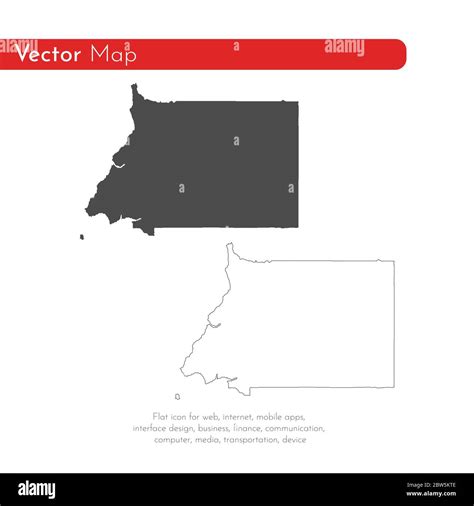 Carte Vectorielle Guinée équatoriale Illustration De Vecteur Isolé