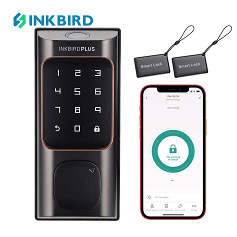 Inkbird Digital Door Lock 5 In 1 Keyless Entry Bluetooth Smart Door