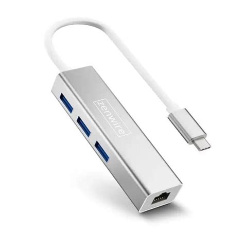 Usb Ethernet Hub Rj45 Adapteris Lan 20 Huby Adaptery I Akcesoria Do