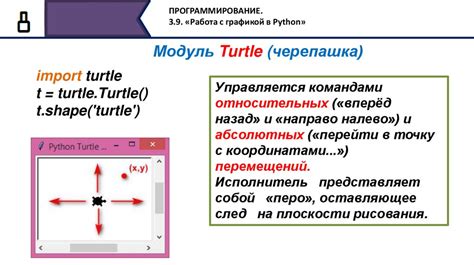 Работа с графикой в Python Знакомство с модулем Turtle черепашка презентация онлайн