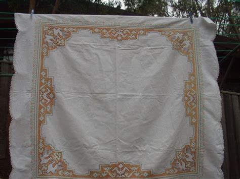 Patras Place Of Stitching And Vintage Linens Assisi Table Cloth