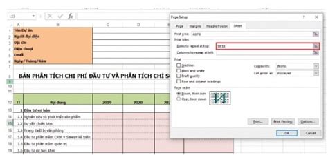 Cách Lặp Lại Tiêu Đề Trong Excel Thao Tác Nhanh
