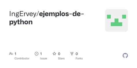 GitHub IngErvey Ejemplos De Python